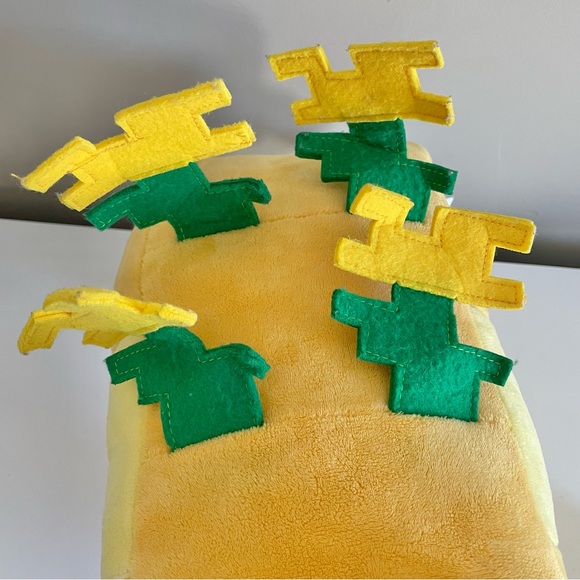 Toys | Rare Minecraft Moobloom Plush 18 Yellow Green | Poshmark